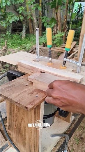 diy simple router table #woodworking #tricks