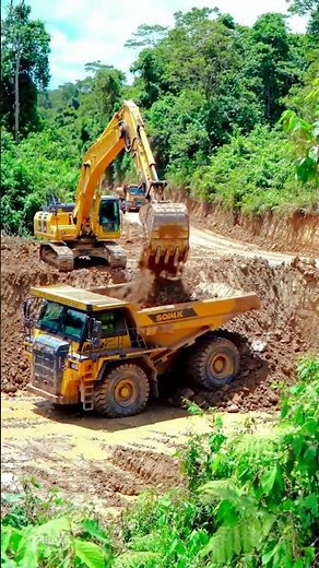 Excavator Digs Deep and Finds Hidden Snake Nest! #excavator #snake