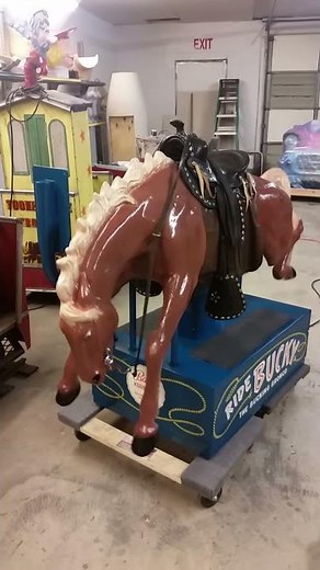 Bally Bucky Coin Op Horse Kiddie Ride #kiddierides #coinoperated #horseriderestoration #equestrian