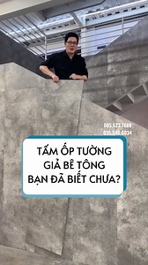 1K views · 11 reactions | Tấm ốp tường giả bê tông, bạn đã biết chưa_ #tamoptuong #betong #chat #sangtao #studio #quancafe | Gỗ Nhựa Đông Đô | Facebook