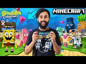 Exploring The Beautiful WORLD OF SPONGEBOB SQUAREPANTS X MINECRAFT DLC!! *BIKINI BOTTOM SHOWCASE*