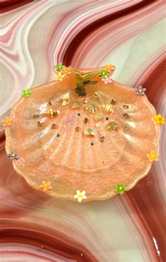 Pretty Pink Seashell Ring Dish, Jewelry Tray, Trinket Holder, Ring Holder, Gift for Her - Etsy