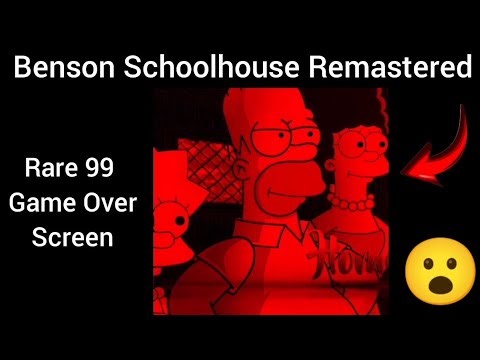Benson Schoolhouse Remastered - Rare 99 Game Over Screen [Baldi's Basics Mod]