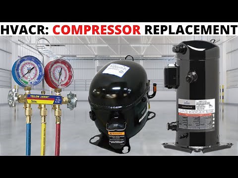HVACR: How To Replace a COMPRESSOR (Refrigeration Compressor Replacement) Walk In Wine Cooler