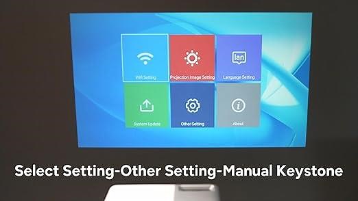 WEWATCH V53 Projector Keystone Correction 