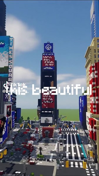 Times Square in Minecraft ✅ whats next? . . . . #minecraft #minecraftbuilding #minecraftbuild #bubbaflubba #minecrafter #gaming #minecraftart #minecraftcity #youtube #minecraftarchitecture #meme #minecrafttutorial