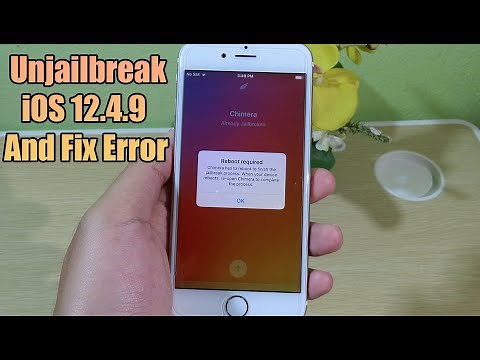 How to Unjailbreak iOS 12.4.9 & Fix Error Chimera Jailbreak