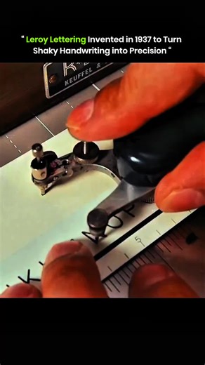 SCIENCE HOLIC AND PHOBIC on Instagram: "Here’s how this brilliant invention transformed engineering, drafting, and design forever: 1. Invented in 1937 – The Leroy Lettering Set helped designers create flawless, uniform text before computers existed. 2. Mechanical Precision – A stylus, guide bar, and template worked together to produce perfect lines every time. 3. Zero Shakiness – Even people with unsteady hands could create clean technical lettering. 4. Universal Typeface – Ensured consistent wr