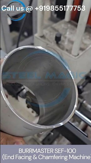 End Facing and Chamfering Machine for Pipes and Tubes #chamferingmachine #machine ‪@SteelMagic‬