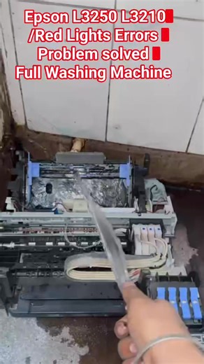 Aps Printer on Instagram: "Epson L3250 L3210 /Red Lights Errors Problem solved Full Washing Machine #new #red #lights #Error #washing #machine"