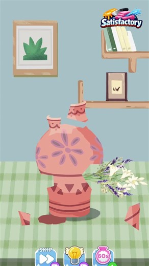 Wait for the final result 🤯 Perfect flower vase #satisfying #games #beforeafter