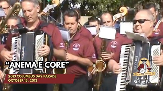 Unfortunately, the weather had other plans and this year’s Columbus Day Parade was rained out. So this week we’re taking you back to the 2013 Parade with an Italian classic “Anema e Core.” 🇮🇹🎶 Song: Anema e Core Arranged by: Gary Stachowicz | Quaker City String Band