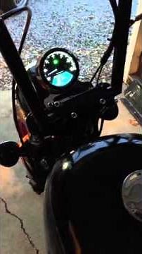 Ebay Universal Speedo/tach on 95 883/1200 sportster converted