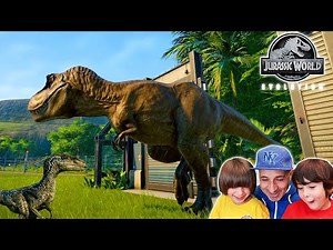 Creamos a Blue, Charlie, Delta y Echo, y al T REX en JURASSIC WORLD EVOLUTION con Dani y Evan