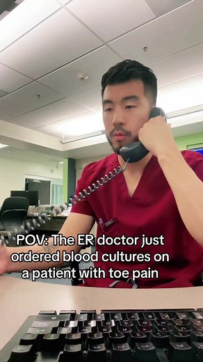 Toe pain?? Sounds like a full workup to me 🤪 #nurse #er #hospital #nursingschool #mad