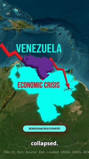 Venezuela’s Collapse Explained in Simple Terms #geography #map #history #facts #venezuela #USVenezuela #VenezuelaCrisis #richcountry #mapper #MoneyPrinting #EconomicCrisis #usreels #richpeople #venezuelaneconomy #historyofvenezuela #peopleofvenezuela #resources #didyouknow #amazingfacts #economy #generalknowledge #currentaffairs #boredomcreations101 | BoredomCreations101