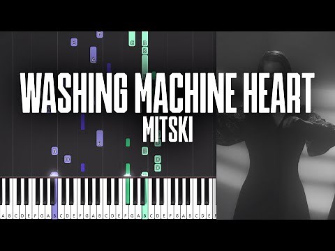 Washing Machine Heart - Mitski - Piano Tutorial + MIDI