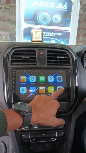 AN AUTO TECH on Instagram: "Brezza Android System Installation 😍✅👍 #cardecor #nizamabadtelangana #elctrician👷‍♂️"