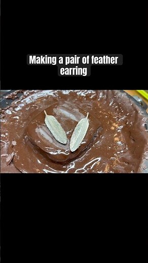 Repousse and chasing - Making a pair of feather earrings