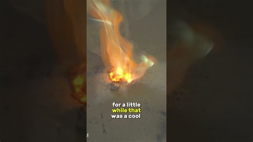 Experimenting with green flash powder in a controlled test