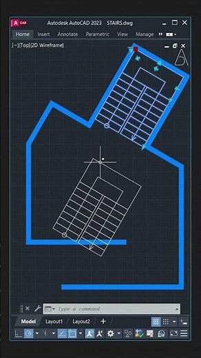 Dynamic Stairs - AutoCAD Tutorials - #architecture #autocad