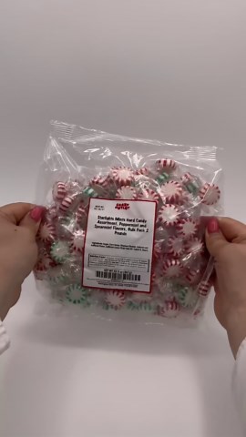 Starlight Mints - 2 Pound Bulk Pack - Old Fashioned Hard Candy Mix - Mints Individually Wrapped - Peppermint and Spearmint Flavors - Christmas Candy for Office Bowl