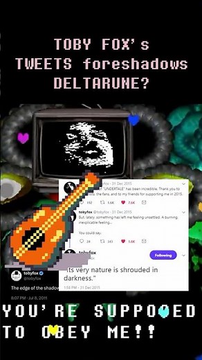 Toby Fox's Tweets FORESHADOWS Deltarune Reveals? #deltarune #undertale #sans #gaster #tobyfox #tweet