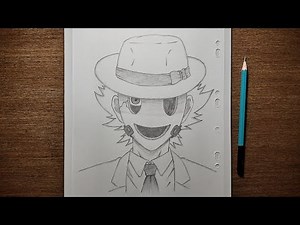 how to draw Sniper Mask from Tankuu Shinpan High Rise invasion with easy steps