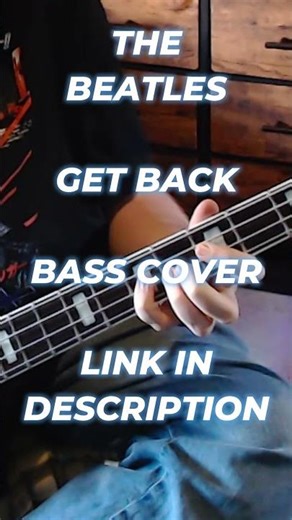 The Beatles – Get Back 🎸 Bass Cover | #Shorts