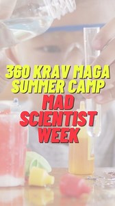 Get ready for an electrifying week at 360 Krav Maga Summer Camp! This year's Mad Scientist week is going to be a blast, where campers will explore the world of science and technology through wacky experiments and thrilling activities. During Mad Scientist week, our expert instructors will teach campers the basics of Krav Maga, how to deal with bullies, and how to build confidence. Alongside these valuable self-defense lessons, your child will have a unique opportunity to discover the exciting wo