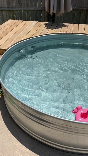 1.8M views · 10K reactions | Shade that keeps our Stock Tank Pool nice and cool! Check out my other videos to see how I built the pool and the deck. | Maker Gray | Facebook