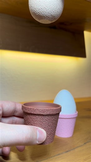 lethimprint3D on Instagram: "🐣✨ Fuzzy Skin Eggs – Easter Decoration with Unique Texture ✨ Decorative Easter eggs with a special fuzzy skin surface for a soft, modern look – perfect for spring decor, table settings, or minimal Easter styling 🌸 👨‍🎨 Designer: Lethimprint ⬇️ Download: Makerworld – Lethimprint 🧵 Filament: @sunlu_official PLA 🔁 AMS: Yes 🧱 Supports: No 🧊 Infill: 10% Gyroid 🟨 Build Plate: Textured PEI 🔩 Nozzle: 0.4 mm 🖨️ Printer: @bambulab_official H2C & X1C 🆓 Free STLs avai