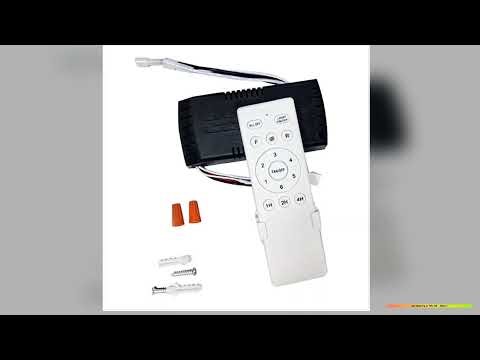 Universal Ceiling Fan Remote Control Kit Replacement 6Speed Timing Remote Replacement for DC