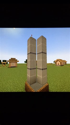 Building the World Trade Center in Minecraft #newyork #minecraft #build