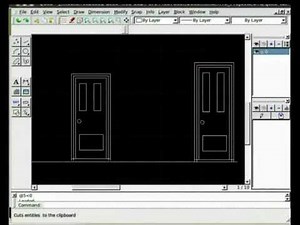 Using modification tool to stretch and mirror in QCAD .