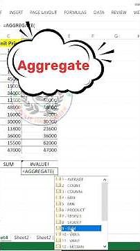 SUM Errors Gone! AGGREGATE Ignores #N/A & #DIV/0! Excel Magic