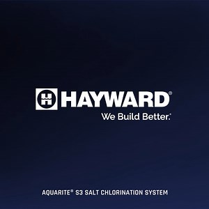 AquaRite S3 salt chlorination gently (and effectively!) sanitizes your pool with 2/3 less salt to lug around. It’s better for your water—and for your back. Learn more: hayward.com/salt. #webuildbetter | Hayward Pool Products