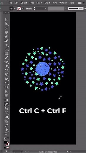 Adobe Illustrator Tutorial | Abstract Firework Starburst Effect 🎆 #Shorts