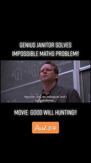 Movie: Good Will Hunting. Part 3/4. #goodwillhunting #willhunting #genius #math #movie #fyp