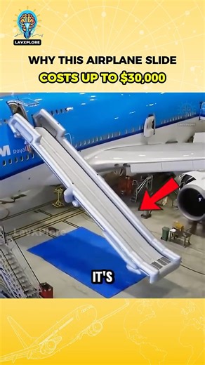 Why This Airplane Slide Costs Up To $30,000? #shorts #ytshorts
