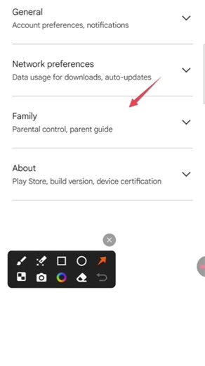 How to enable parental control on off