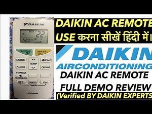 How to use DAIKIN INVERTER AC REMOTE,DAIKIN INVERTER AIR CONDITIONER REMOTE CONTROL FUNCTIONS