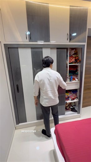 sliding wardrobe design, sliding wardrobe design for bedroom, sliding wardrobe fitting, #mumbai