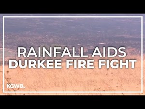 Rainfall, humidity help with fighting the Durkee Fire, the largest wildfire in U.S.