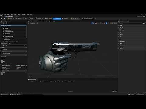 UE5 VR Development – Custom Weapon Setup with Interactive Slider