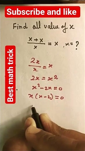 find all value of x.
