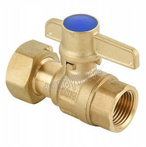 [Hot Item] Acs Approved Anti Theft Brass Lockable Water Meter Ball Valve with Swivelling Nut