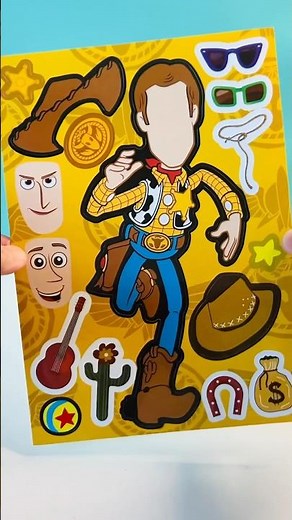 Disney TOY STORY 4 Movie DIY Make a Face Stickers #toystory4
