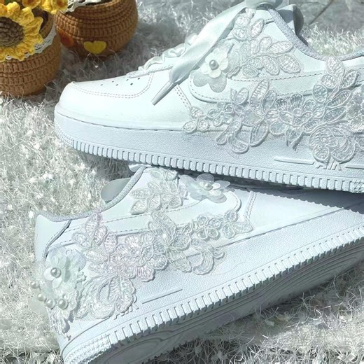 Luxury Lace Bridal Sneakers,handmade Embroidered Wedding Shoes,custom Bride Sneakers,elegant Reception Shoes,floral Wedding Sneakers - Etsy