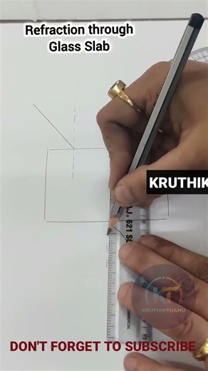 Refraction through Glass Slab _ Class 10 Science Activity @science @physics @experiments @viralshot